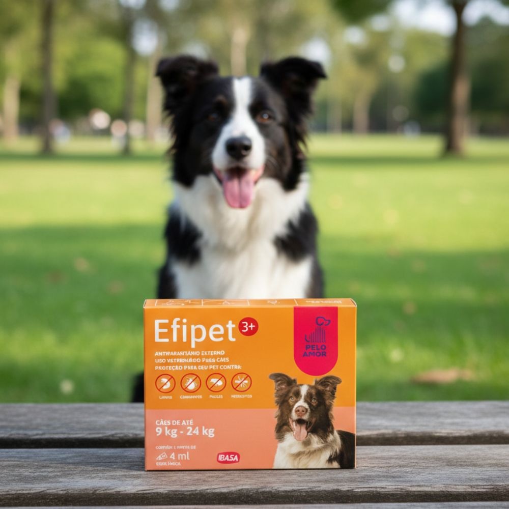 Efipet 3+ Ibasa 10ml – Antipulgas para Cães de 40 a 60kg | IBASA